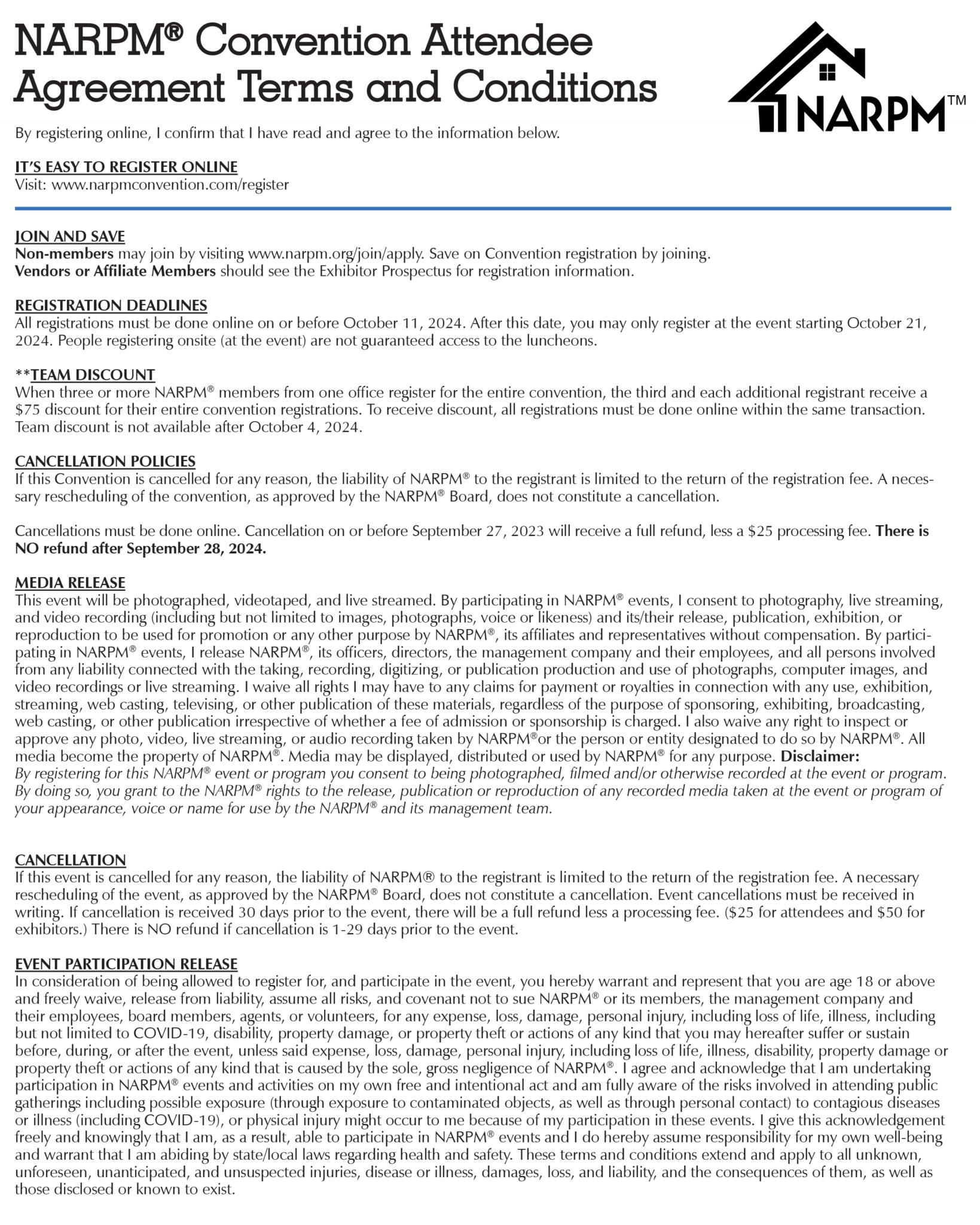 Convention Registration - NARPM® Annual Convention & Trade Show